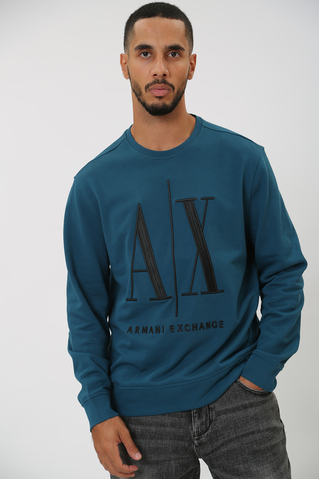 Свитшот Armani Exchange 8NZMPA_ZJ1ZZ_15CR_LEGION BLUE купить в интернет ...